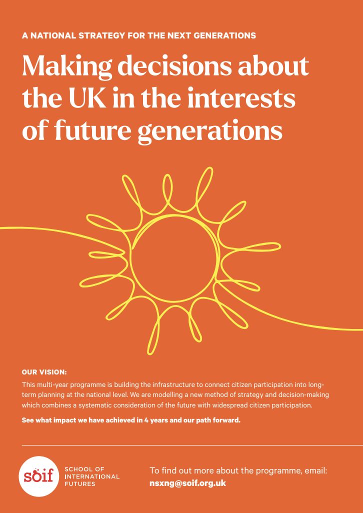 Making decisions about the UK in the interests of future generations ...